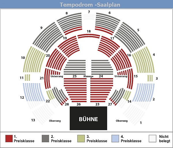 Tempodrom Berlin Saalplan - Berlinstadtservice